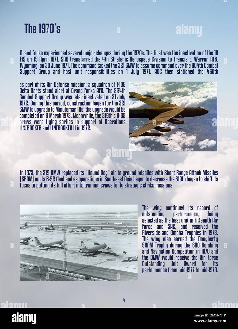 Page 5 of the 319th Reconnaissance Wing history booklet. This is the ...