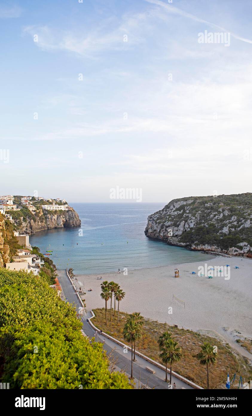 Cala en Porter Beach, Alaior, Menorca, Balearic Islands, Spain Stock ...
