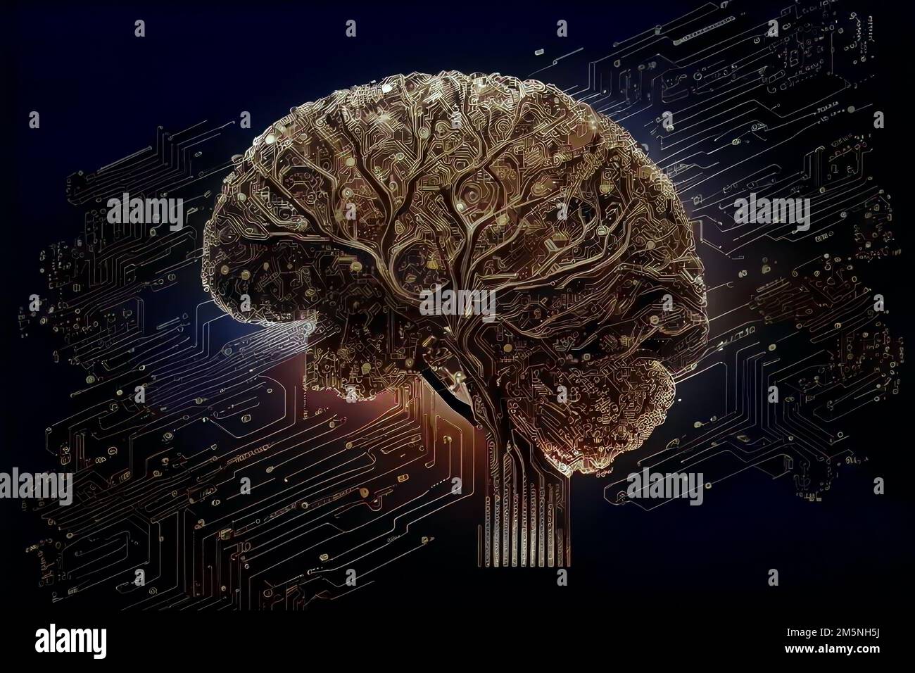 Neural network thinking hi-res stock photography and images - Alamy