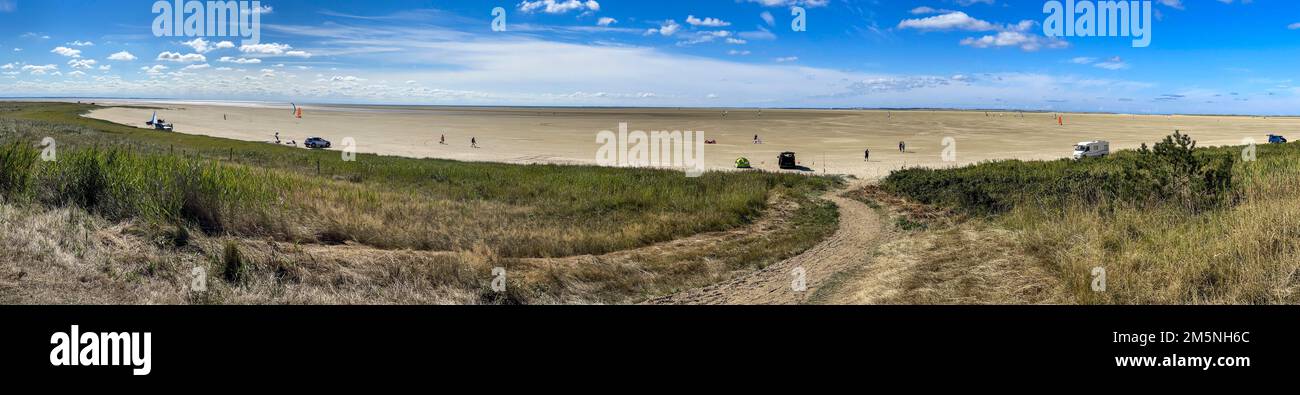 Panorama, dunes on Sonderstrand, Romo, Denmark Stock Photo - Alamy