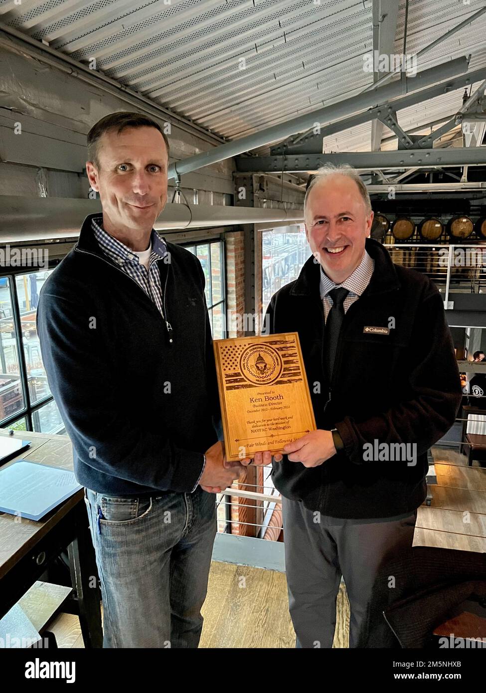 Kenneth M. Booth (right), Naval Facilities Engineering Systems Command ...