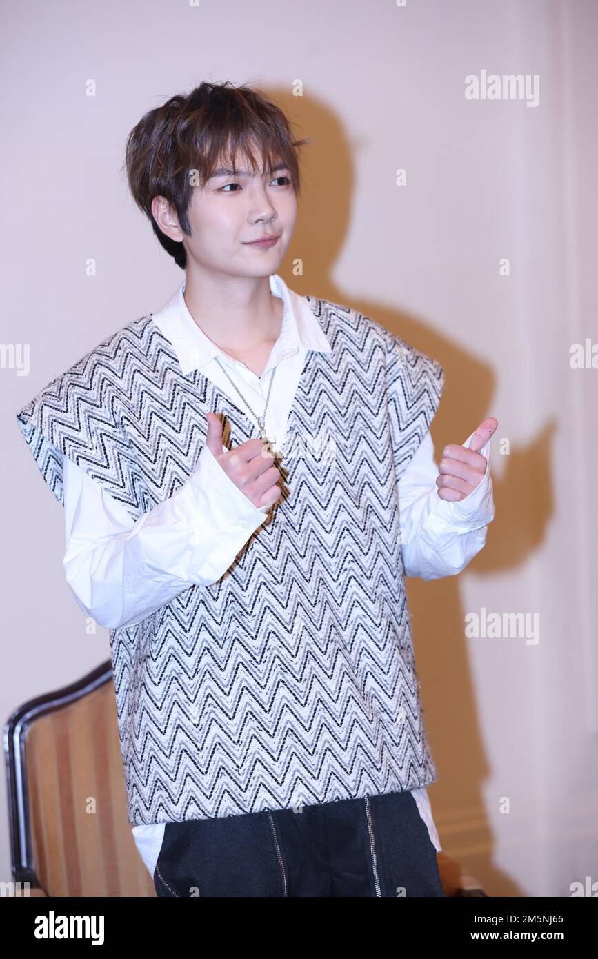 Chinese singer, songwriter, rapper, dancer, and actor He Yifan attended ...