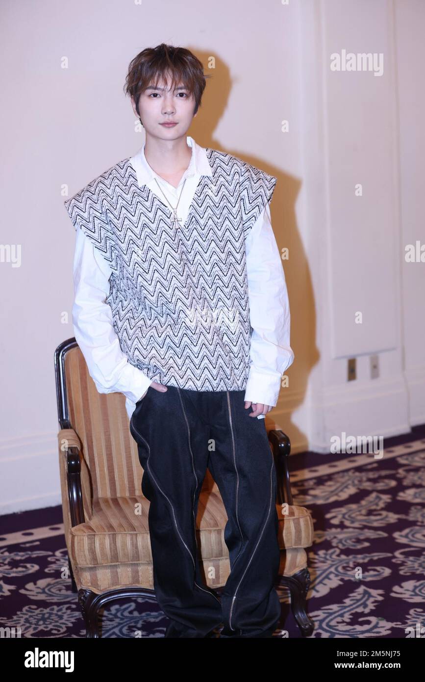 Chinese singer, songwriter, rapper, dancer, and actor He Yifan attended ...