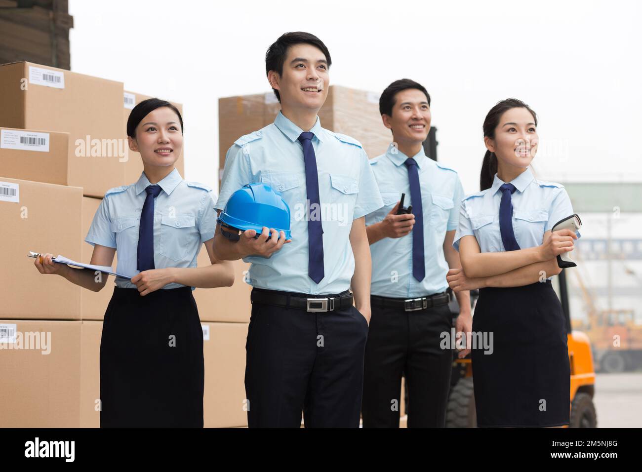 Logistics warehouse management team Stock Photo - Alamy