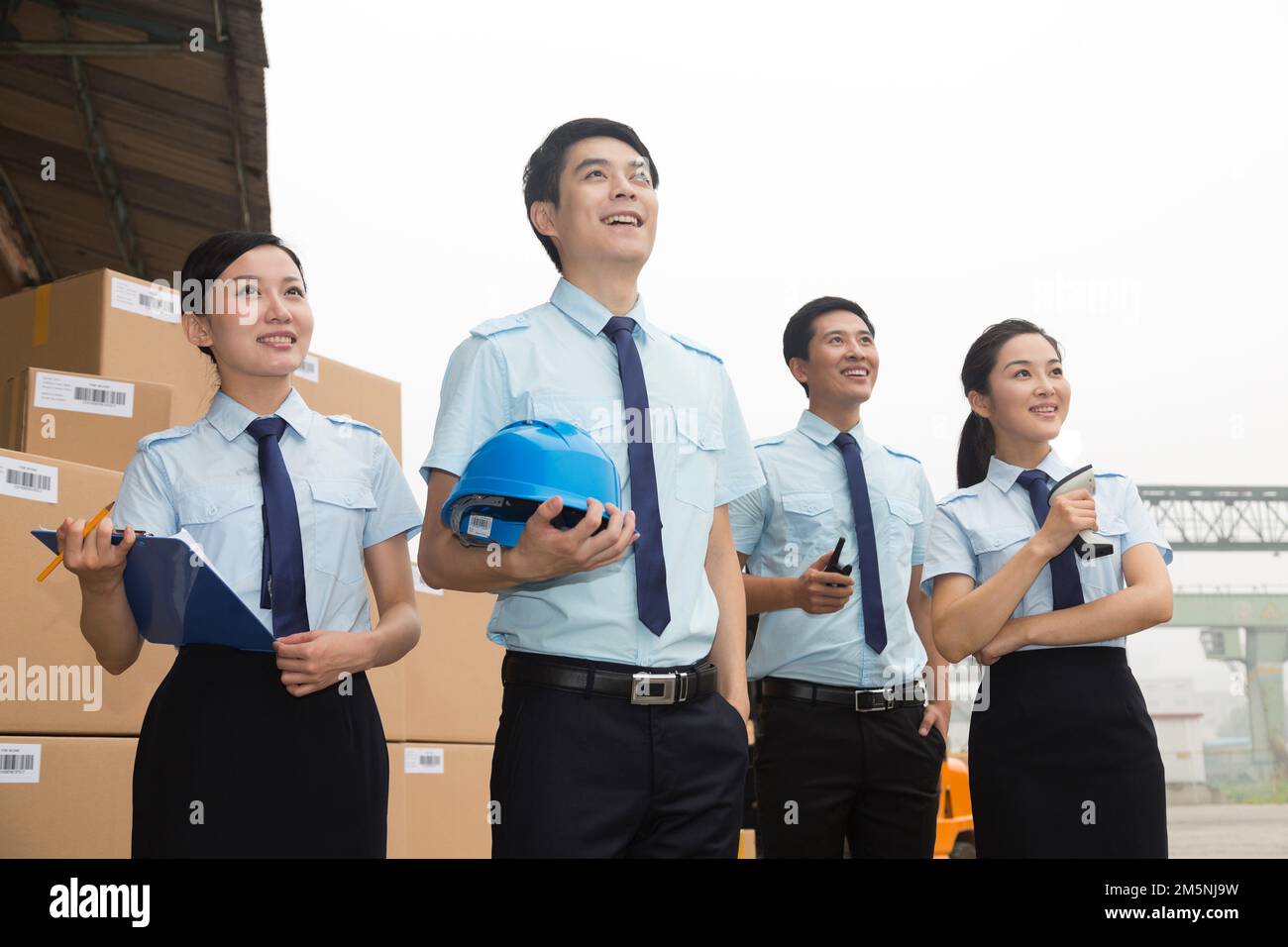 Logistics warehouse management team Stock Photo - Alamy