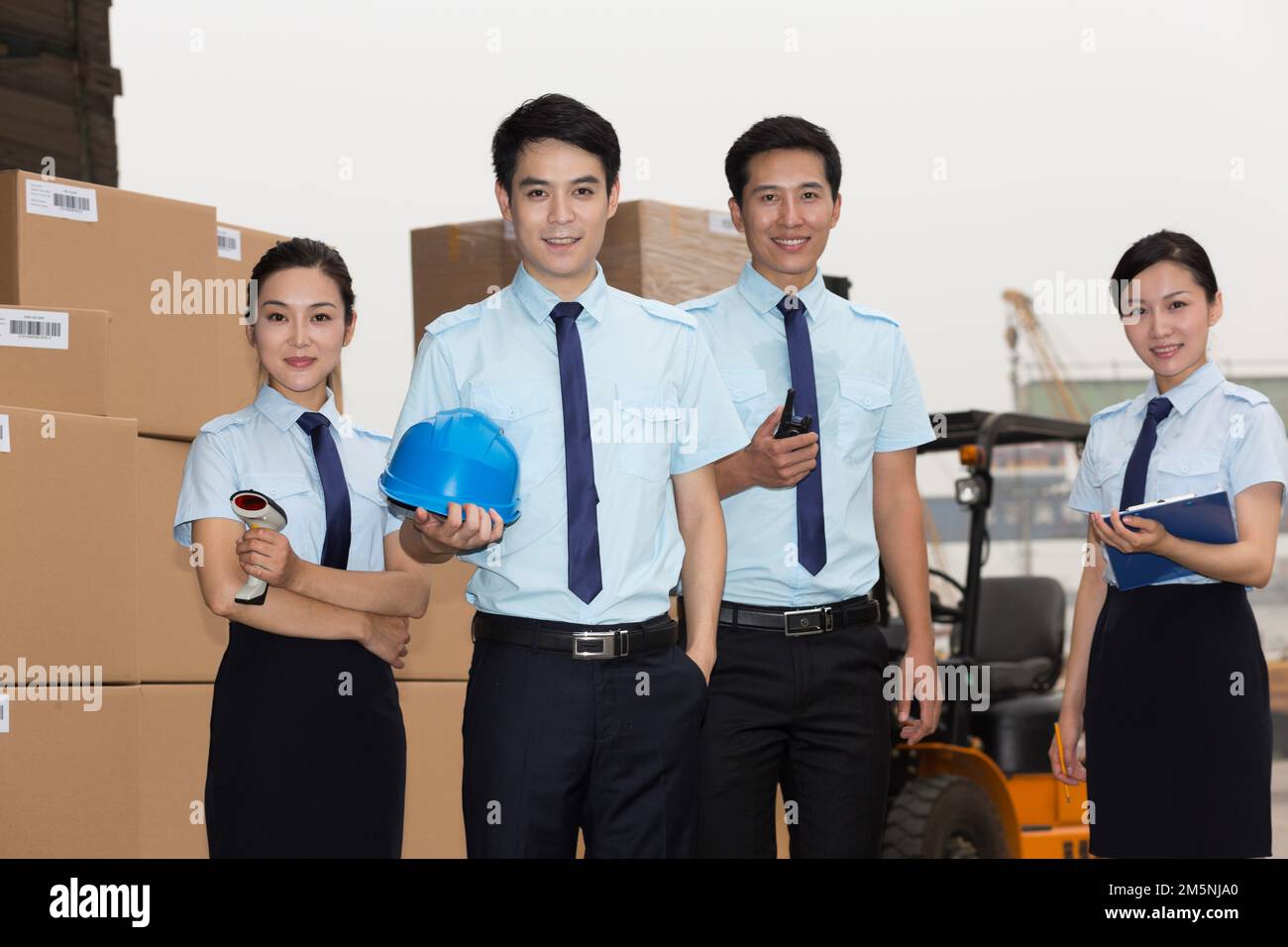 Logistics warehouse management team Stock Photo - Alamy
