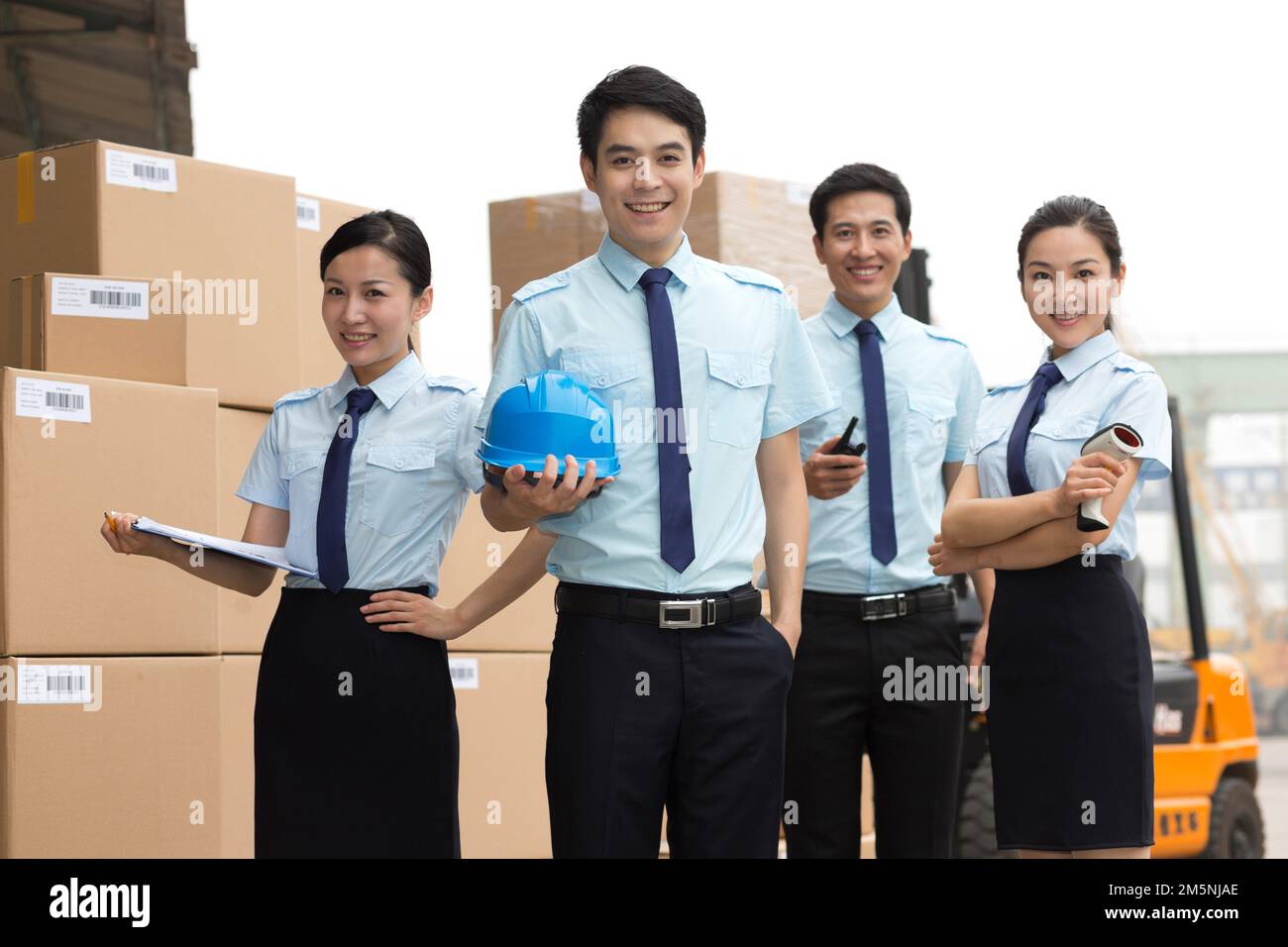 Logistics warehouse management team Stock Photo - Alamy
