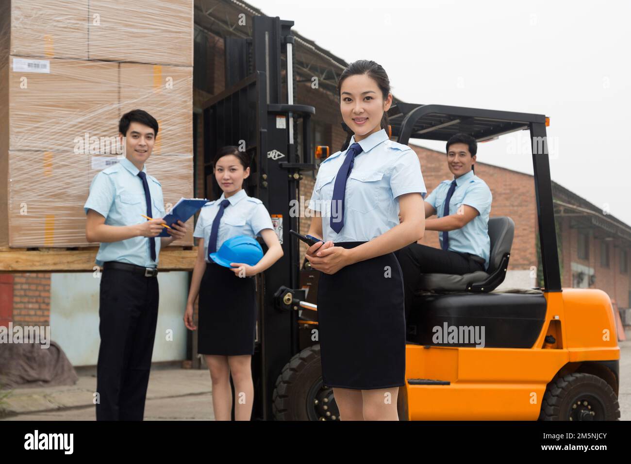 Logistics warehouse management team Stock Photo - Alamy
