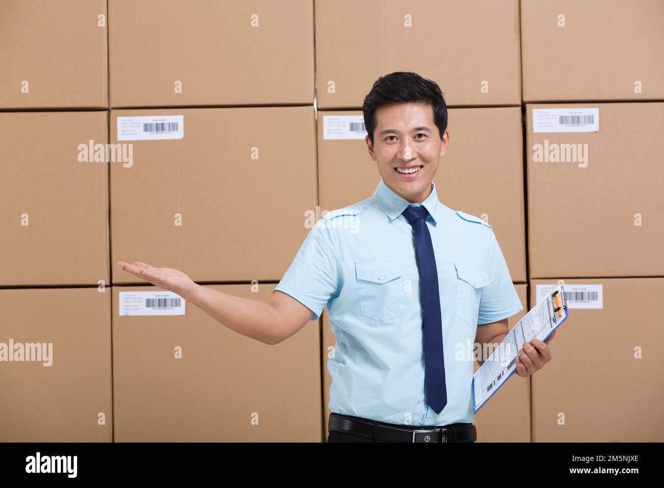 Logistics warehouse staff Stock Photo - Alamy