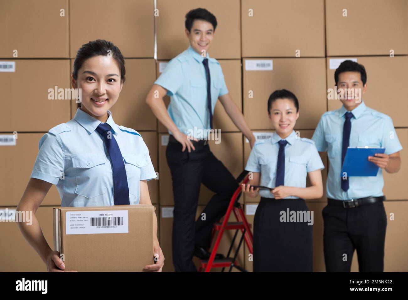 Logistics warehouse staff Stock Photo - Alamy