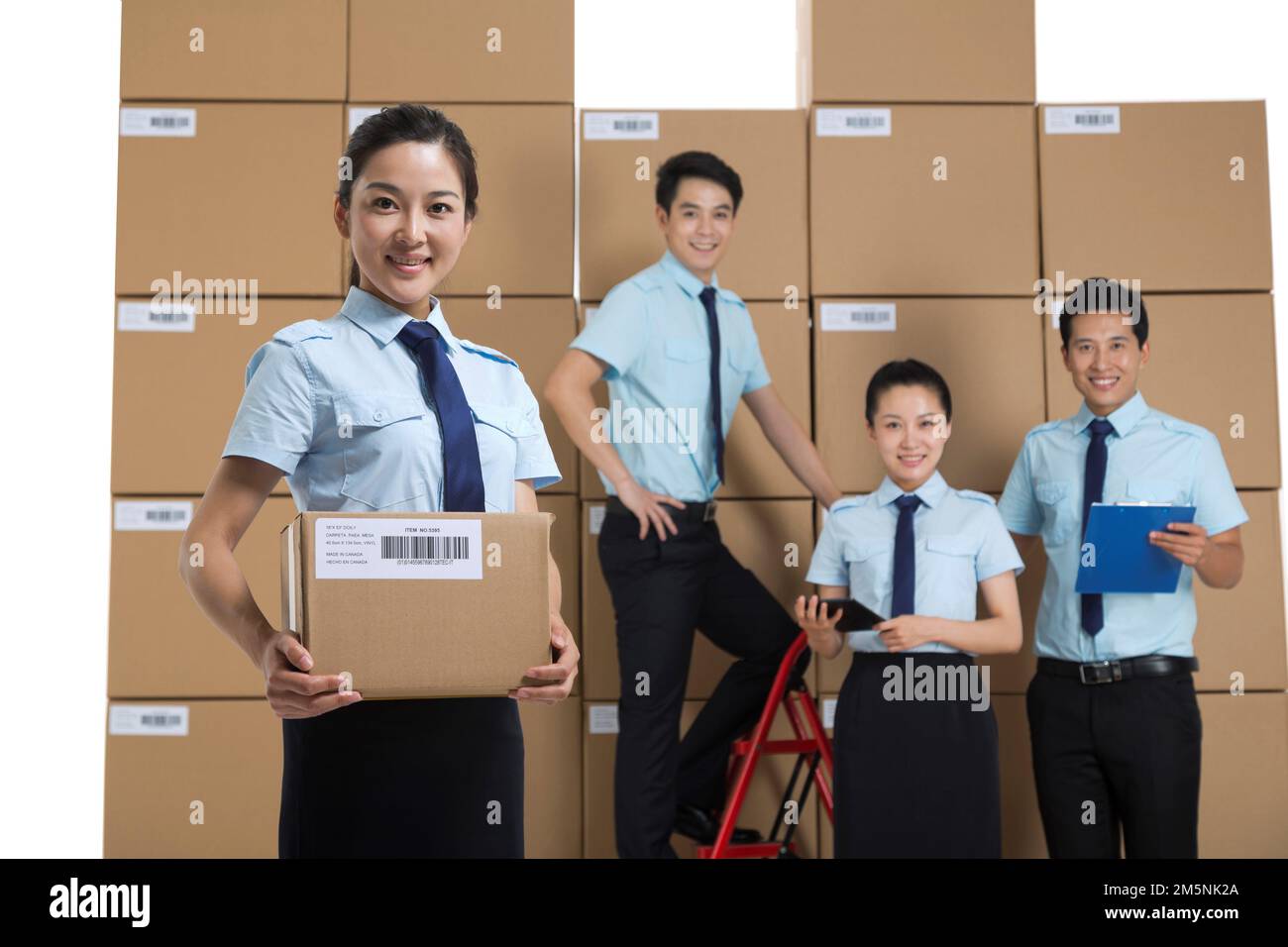 Logistics warehouse staff Stock Photo - Alamy