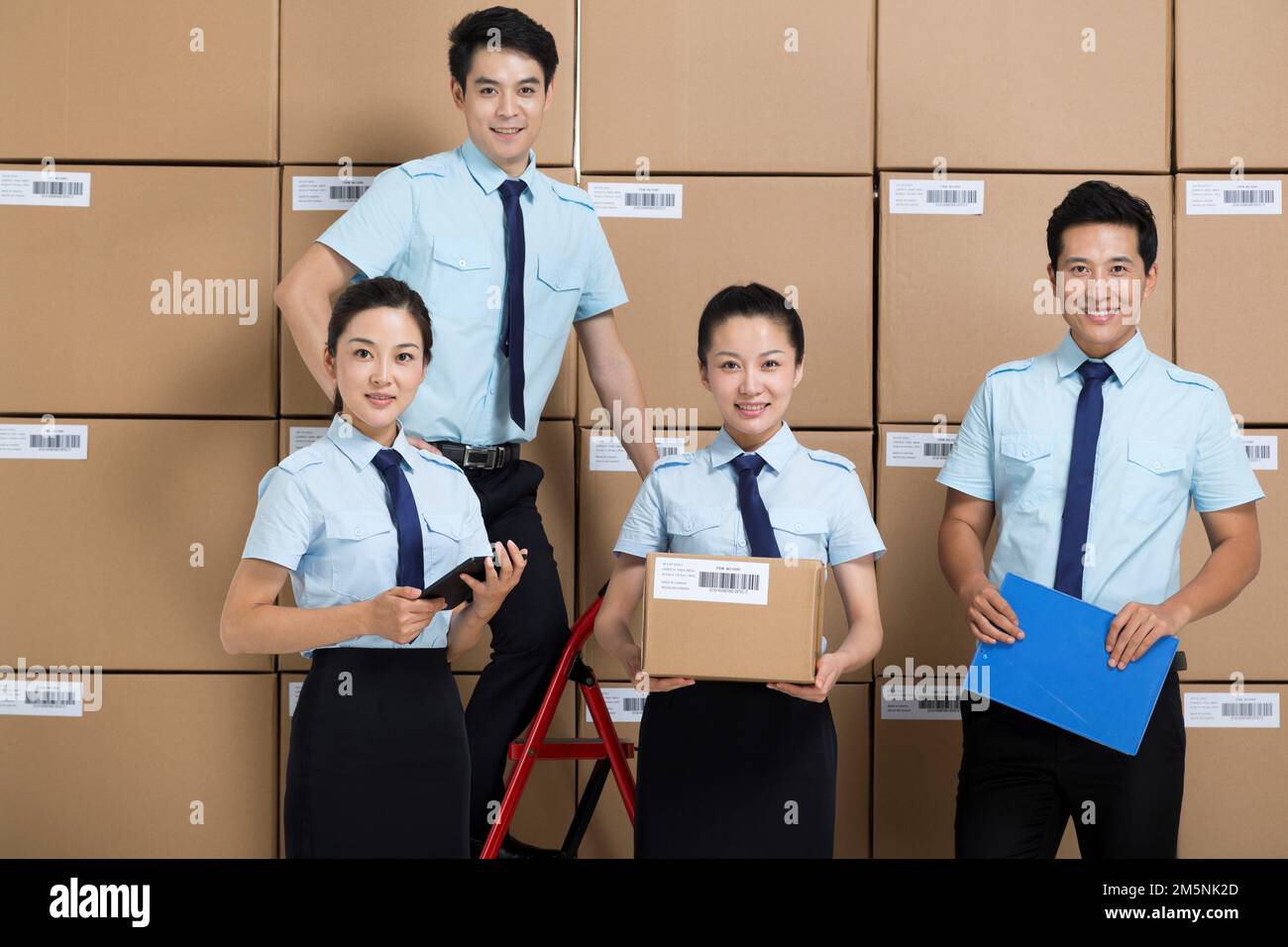 Logistics warehouse staff Stock Photo - Alamy