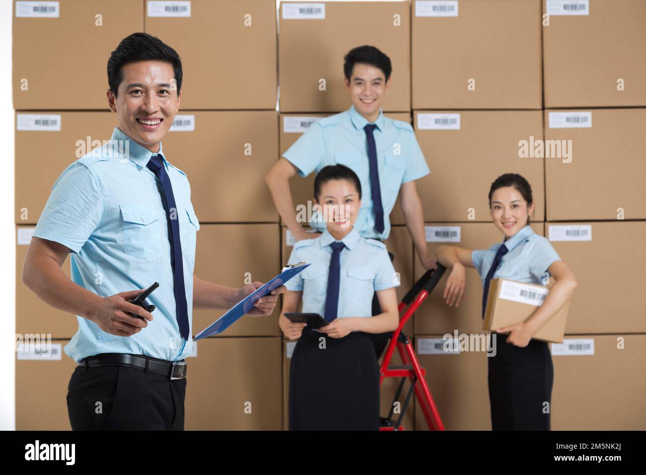 Logistics warehouse staff Stock Photo - Alamy