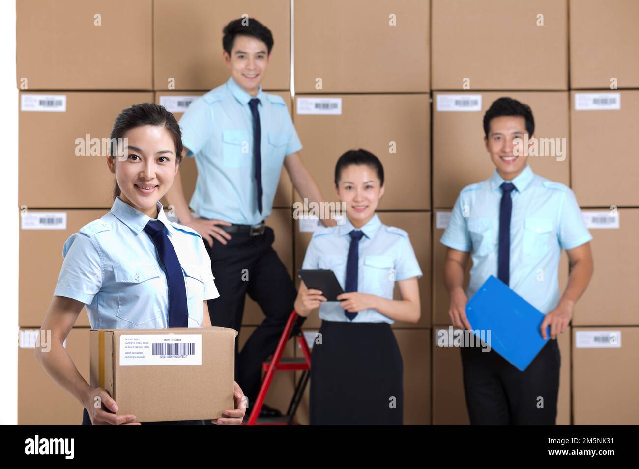 Logistics warehouse staff Stock Photo - Alamy