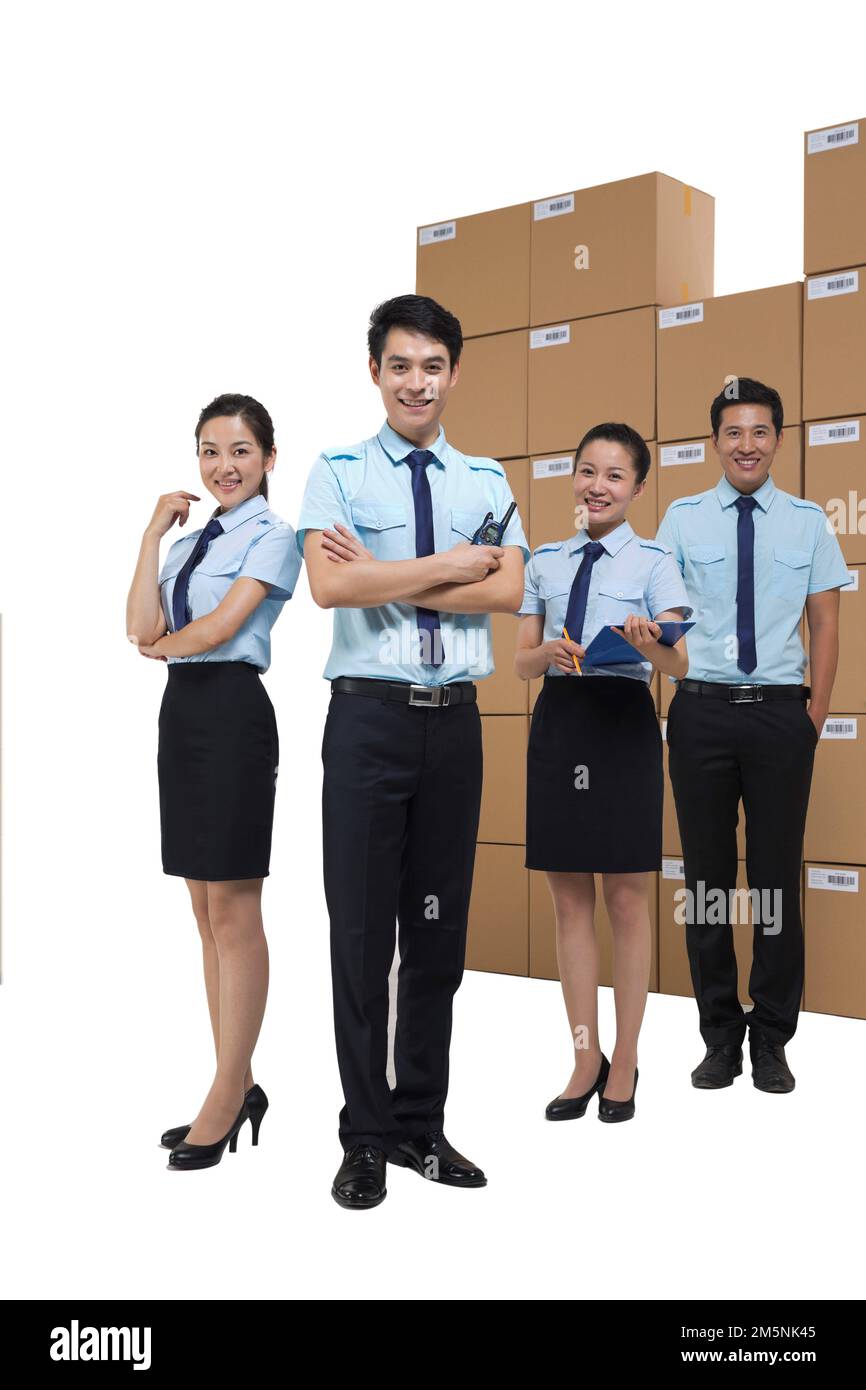 Logistics warehouse staff Stock Photo - Alamy