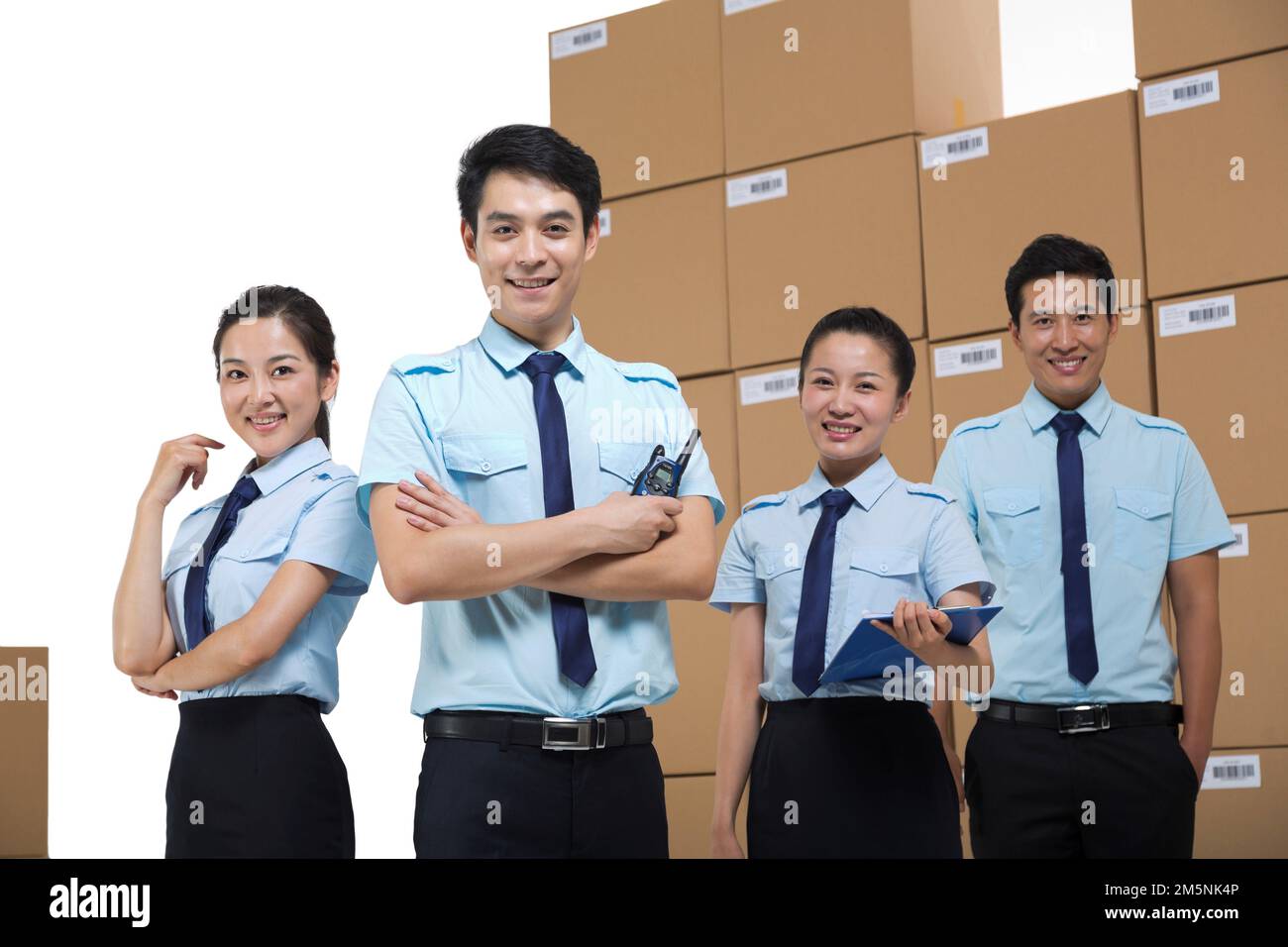 Logistics warehouse staff Stock Photo - Alamy