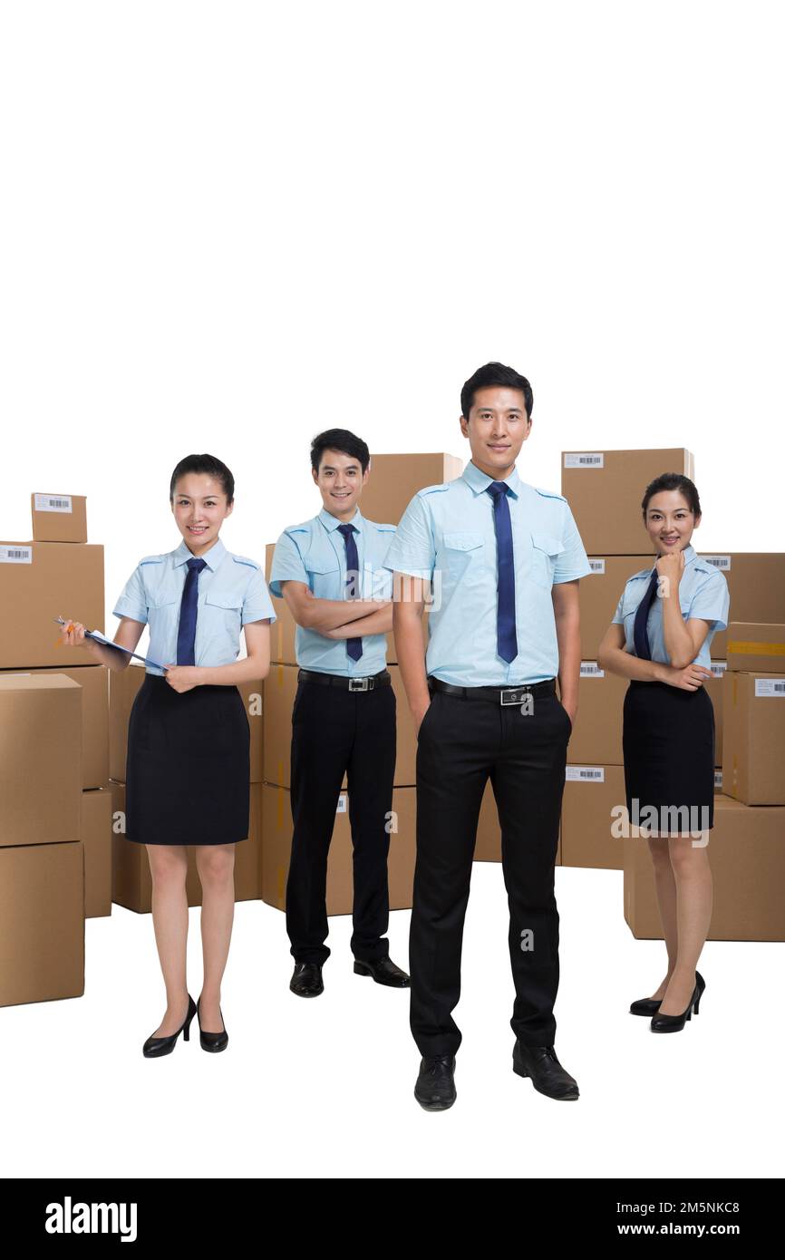 Logistics warehouse staff Stock Photo - Alamy