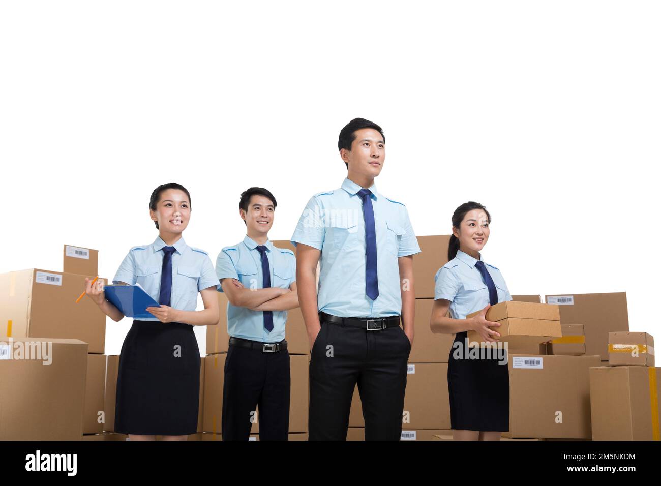 Logistics warehouse staff Stock Photo - Alamy