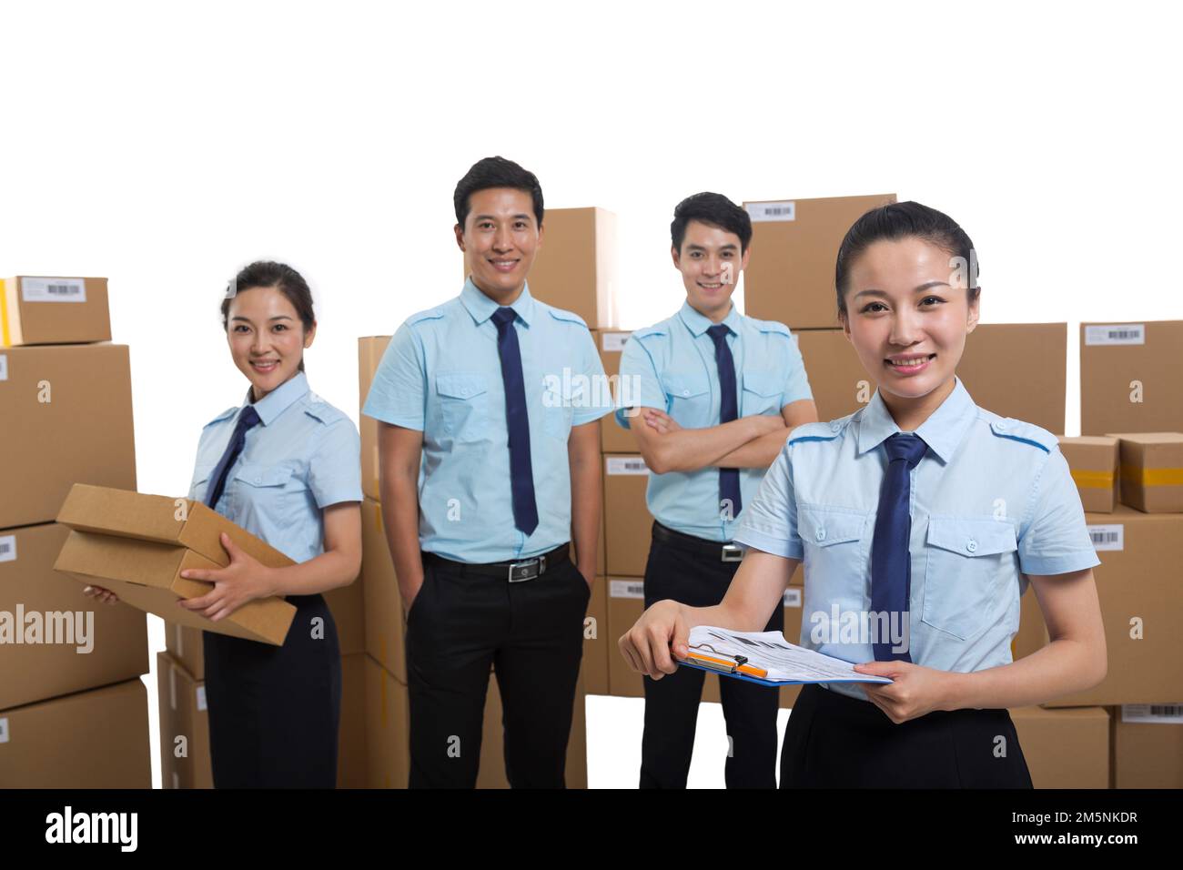 Logistics warehouse staff Stock Photo - Alamy
