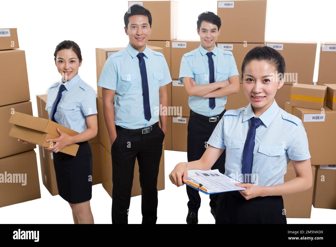 Logistics warehouse staff Stock Photo - Alamy