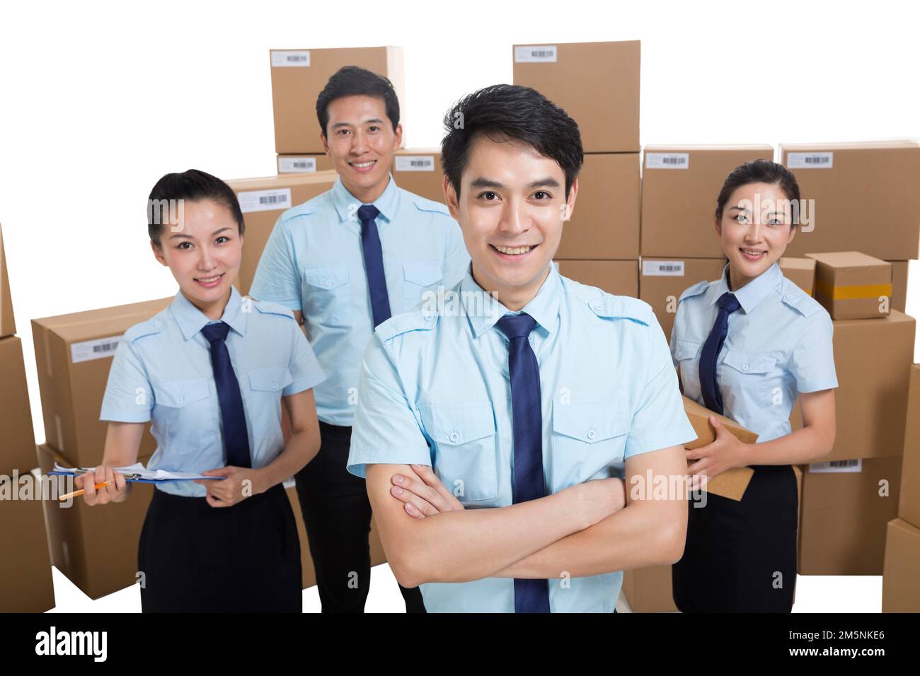 Logistics warehouse staff Stock Photo - Alamy