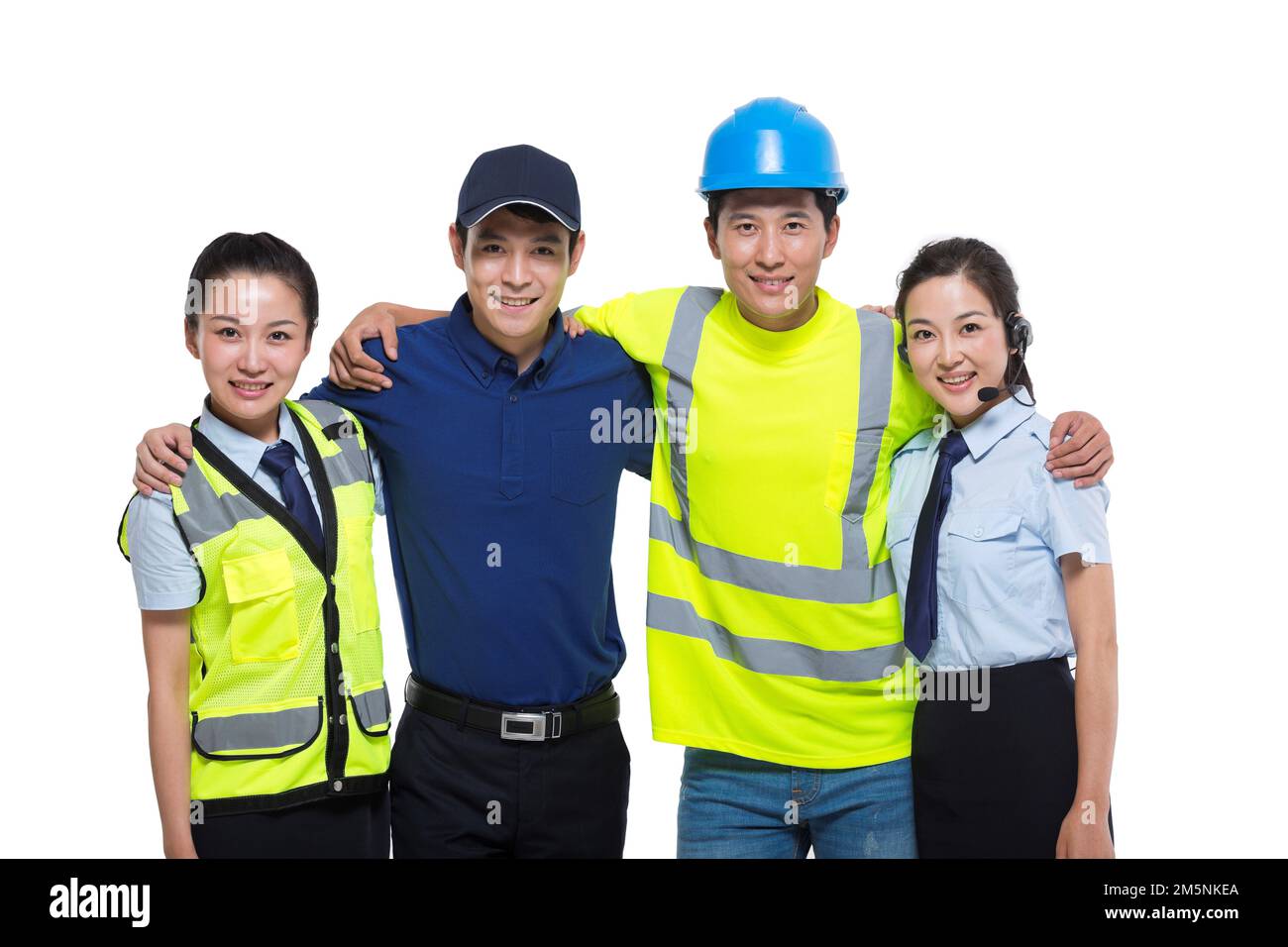 Logistics warehouse management team Cut Out Stock Images & Pictures - Alamy