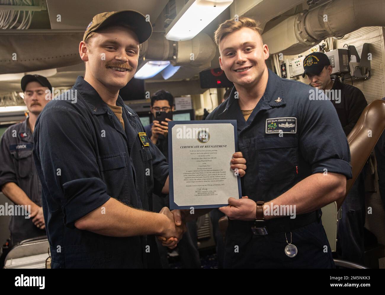 SOUTH CHINA SEA (Feb. 25, 2022) Electricians Mate 3rd Class Josh ...