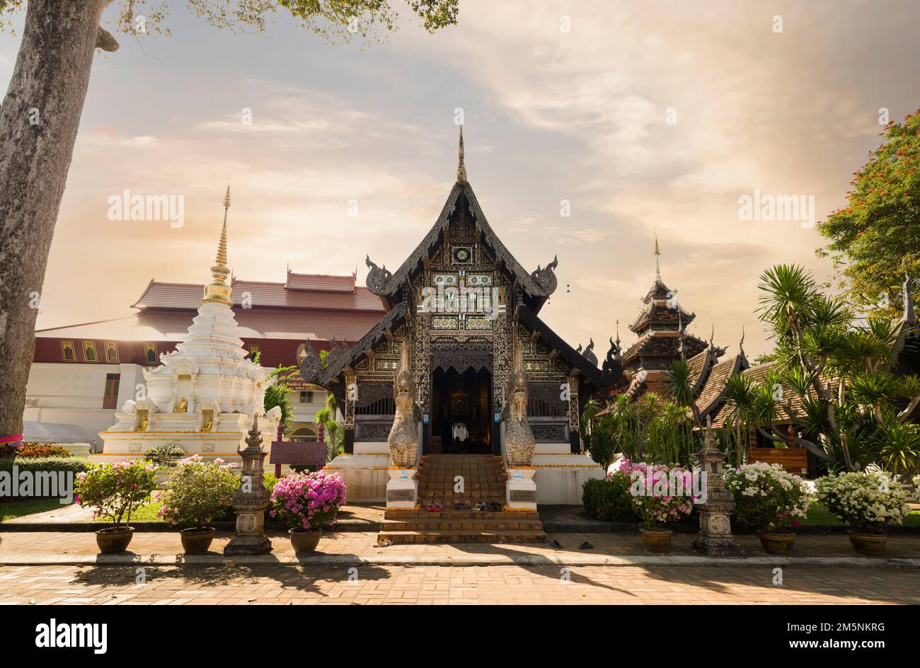 Chiang Mai, Thailand. 10 November 2022. Ordination hall of Wat Chedi ...