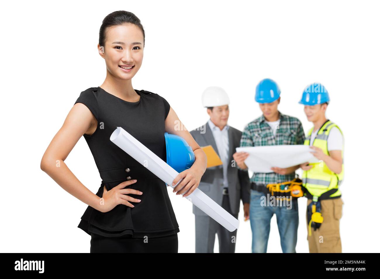 Female architect and building professional team Stock Photo - Alamy