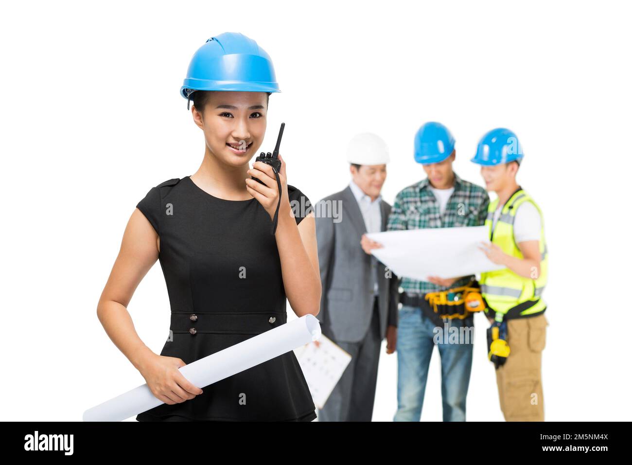 Female architect and building professional team Stock Photo - Alamy