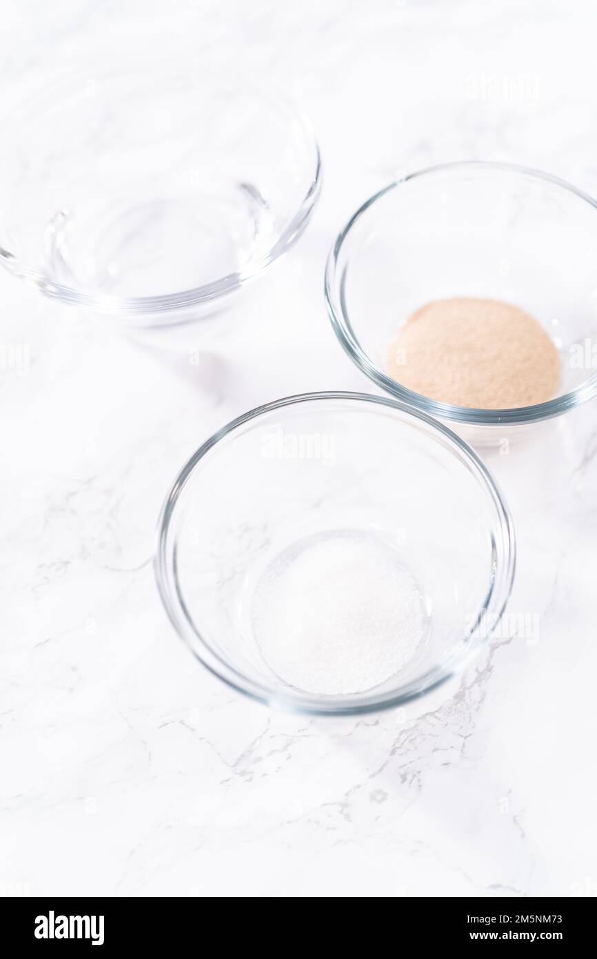 Activating dry yeast Stock Photo - Alamy