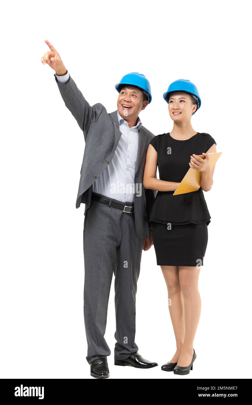 Engineer supervision Cut Out Stock Images & Pictures - Alamy