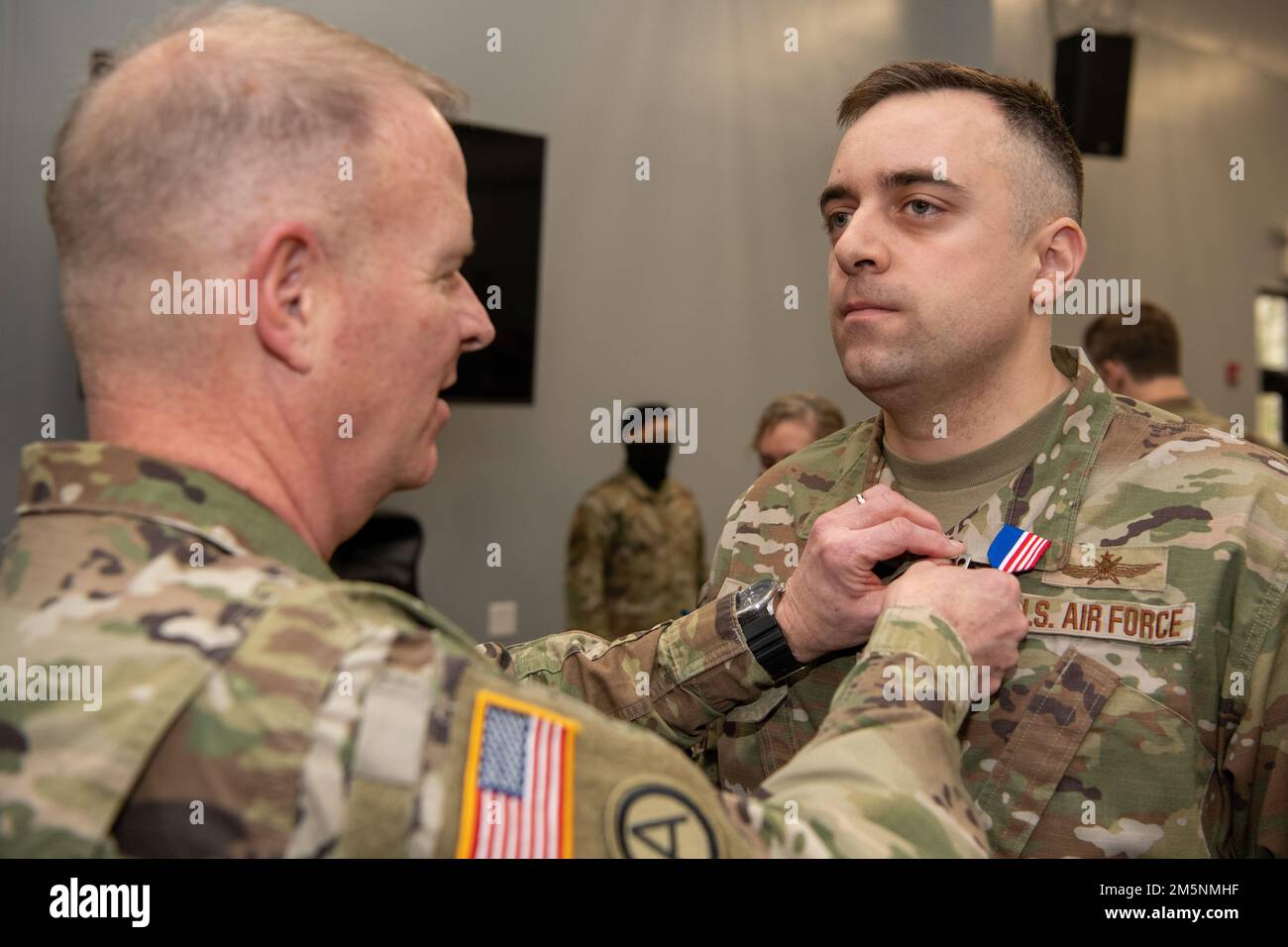 Maj. Gen. Timothy P. Williams, the Adjutant General of Virginia, pins ...