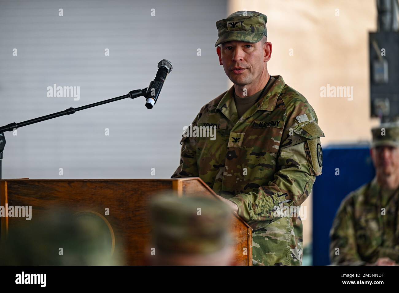 U.S. Army Col. Justin Towell, incoming chief of staff of Combined Joint ...