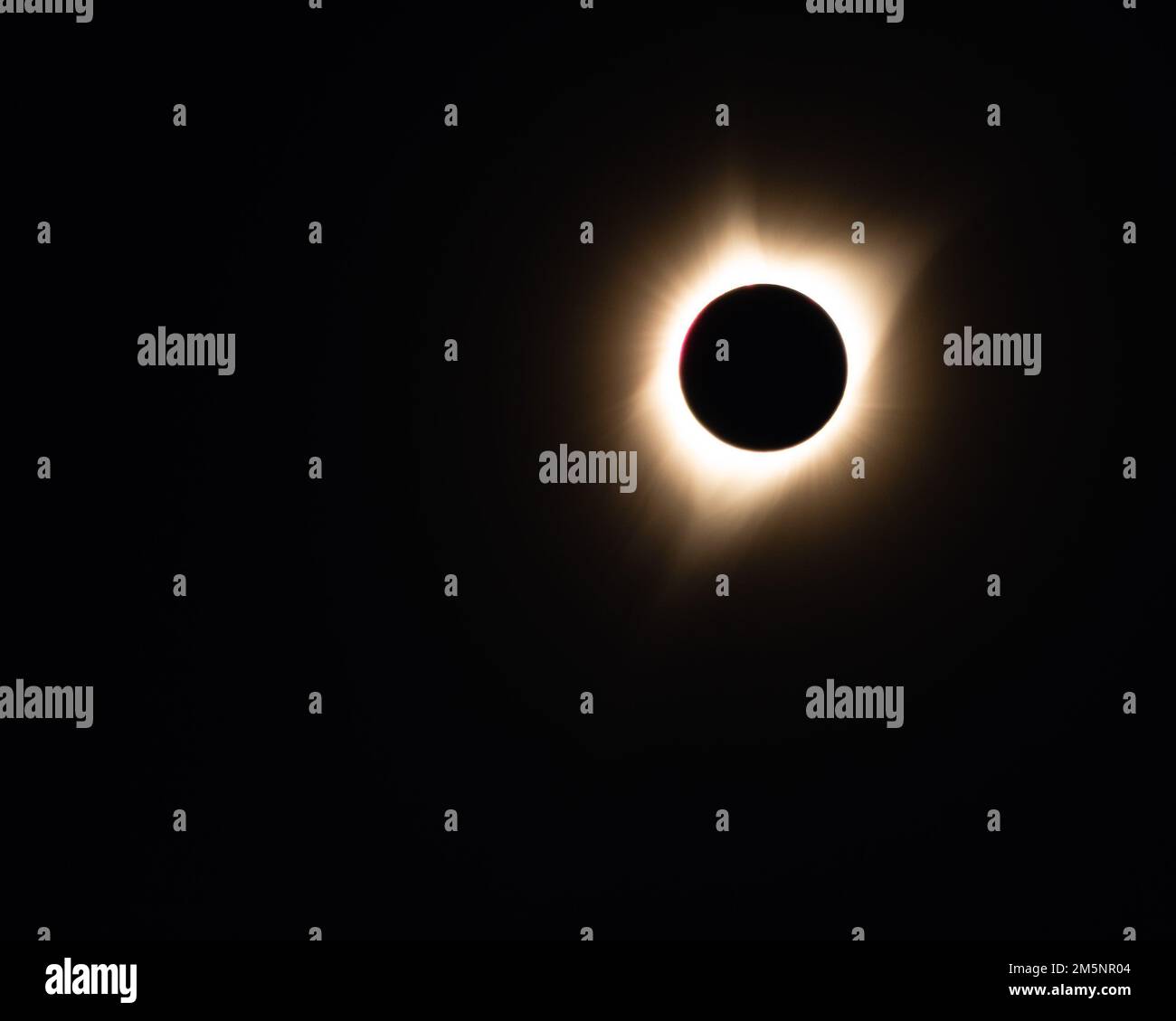 The 2017 total solar eclipse as seen from Fossil, Oregon USA Stock ...