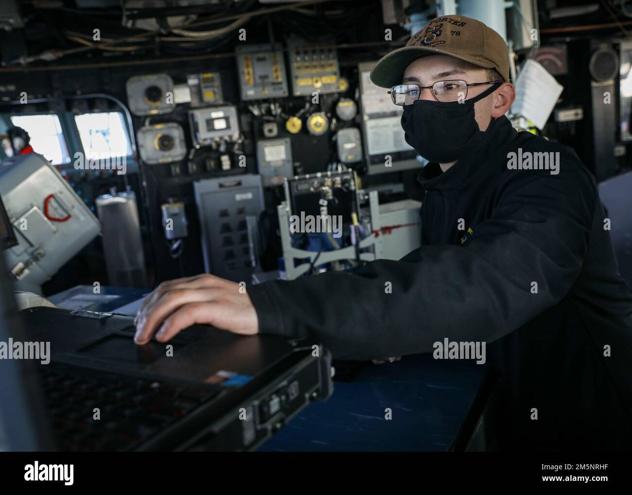 ATLANTIC OCEAN (Feb. 26, 2022) – Quartermaster 1st Class David Mohr ...