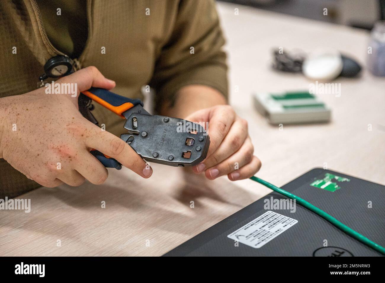 U.S. Air Force Senior Airman Nathanael Clark, 1st Combat Communications ...