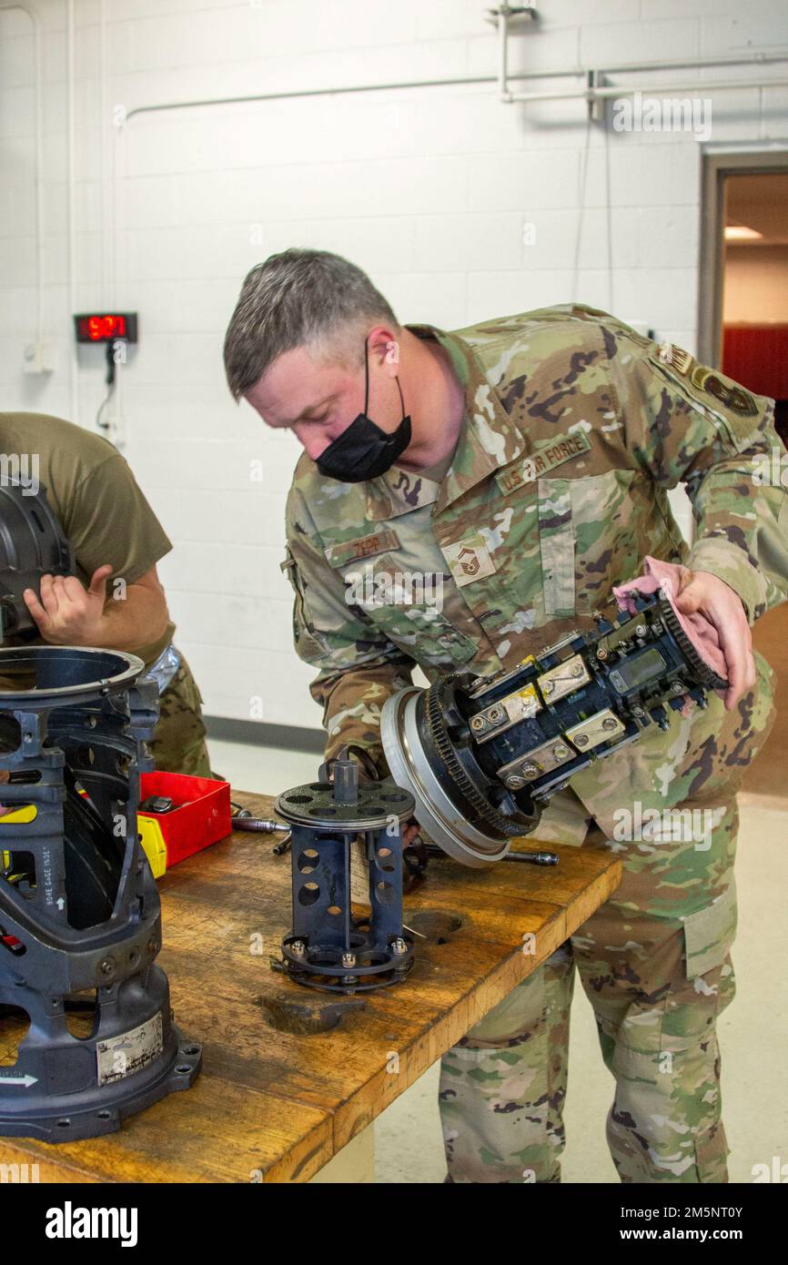Senior Master Sgt. Ryan Zepp, 477th Maintenance Squadron armament ...
