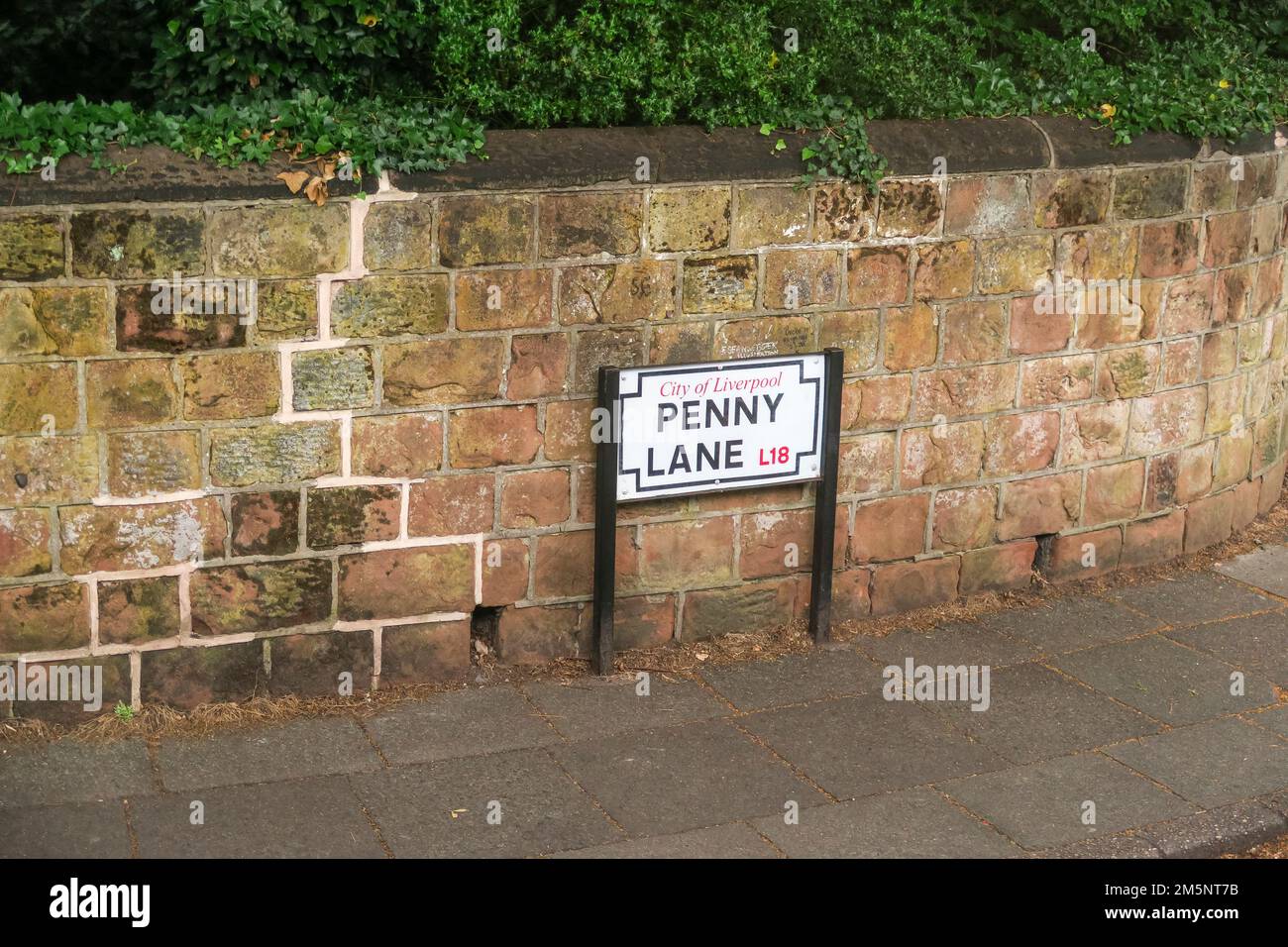 Penny Lane street sign in Liverpool in the UK Stock Photo - Alamy
