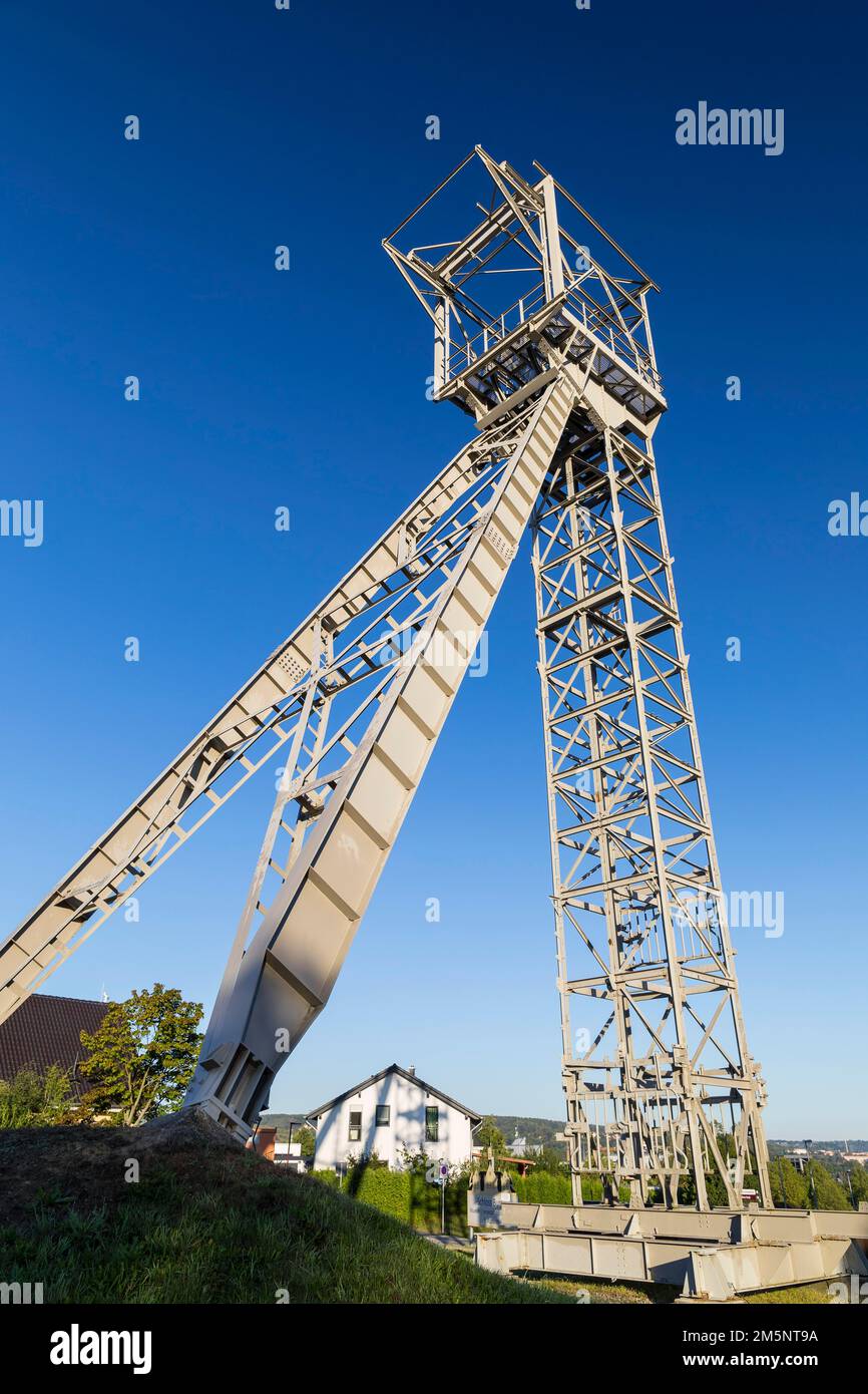 Technical monument, winding tower of shaft 1, mining technology, Burgk ...
