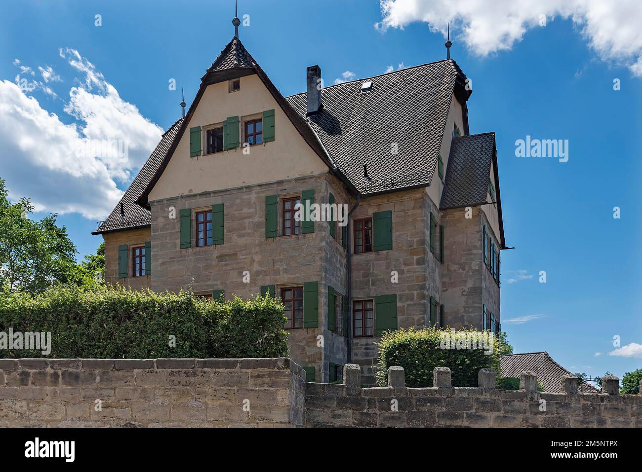 The Green Castle also known as Rabenstein Castle, built in 1478 ...