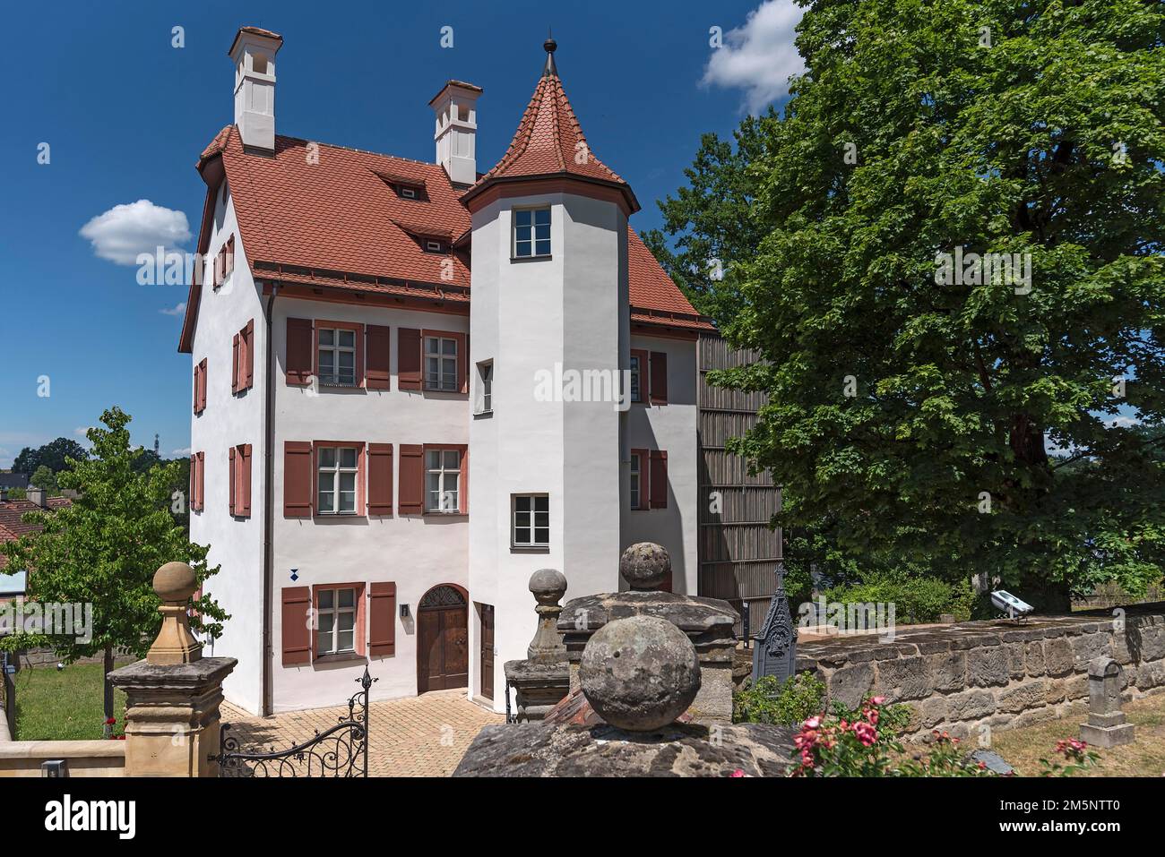 The White Castle built in 1471, today used as a museum, Heroldsberg ...