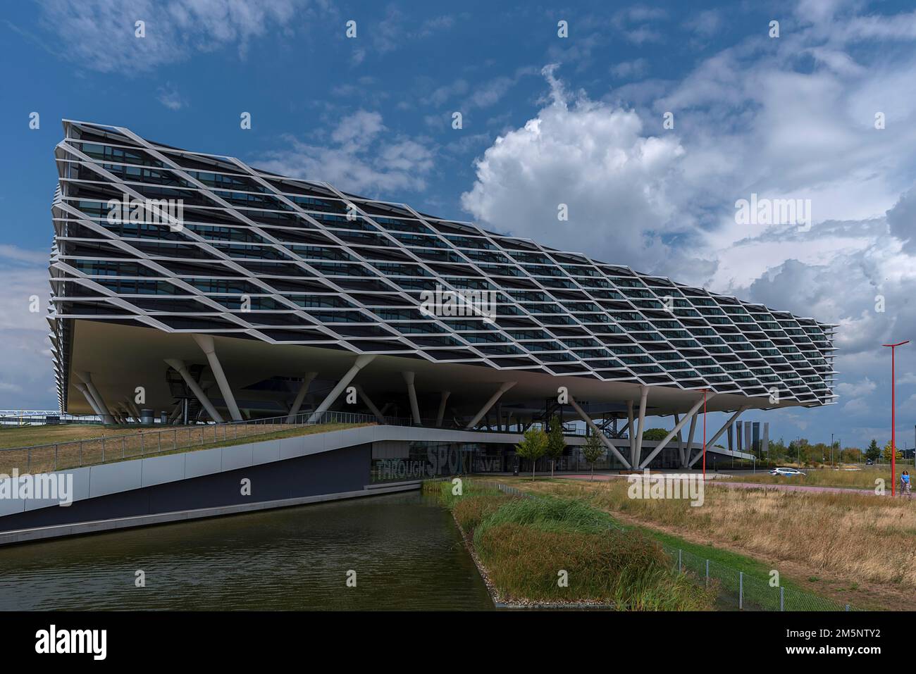 Modern Adidas administration building, Herzogenaurach, Middle Franconia ...