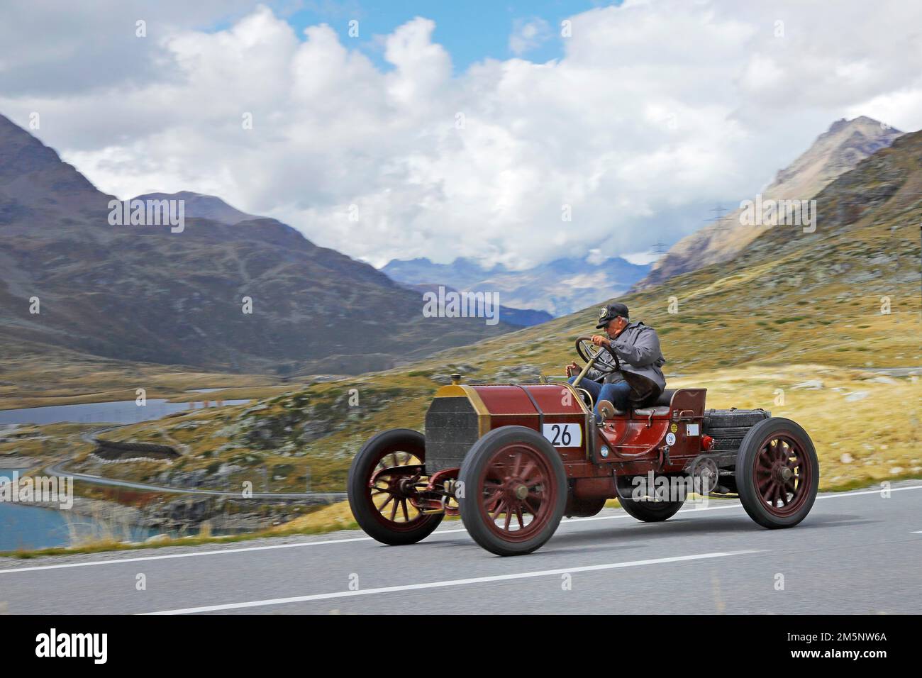 Mercedes Simplex 60 HP, built in 1903, at the Bernina Gran Turismo ...
