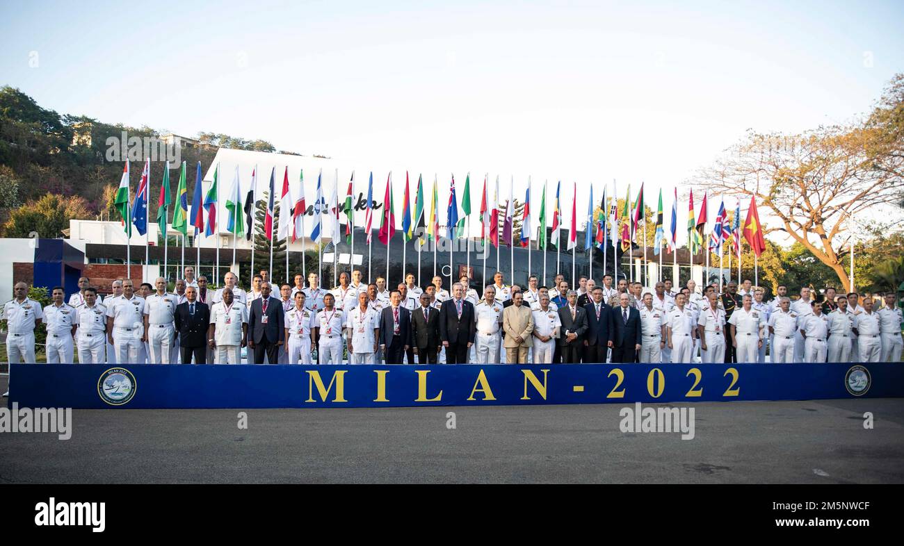 VISAKHAPATNAM, INDIA (Feb. 26, 2022) Dignitaries from Exercise Milan ...
