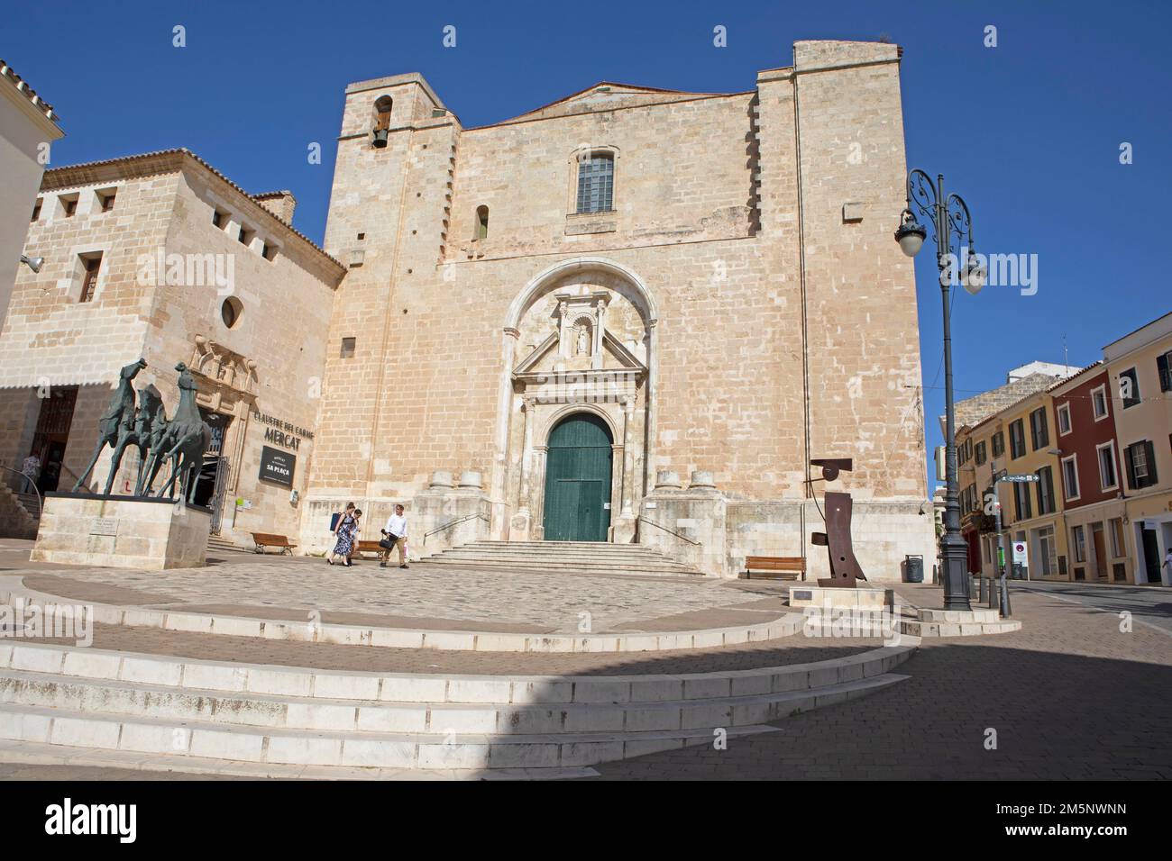 Esglesia del Carme, church in the old town of Mahon, Port de Mao ...