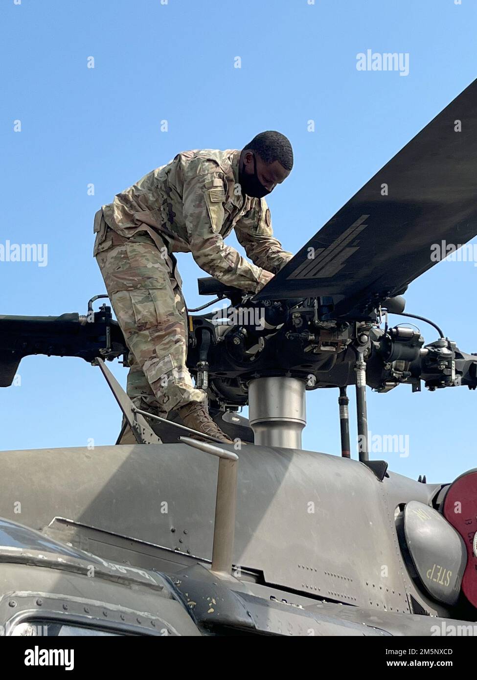 Army Spc. Sec R. Usman, an aviator with D Co “Cannibals,” 2nd Battalion ...