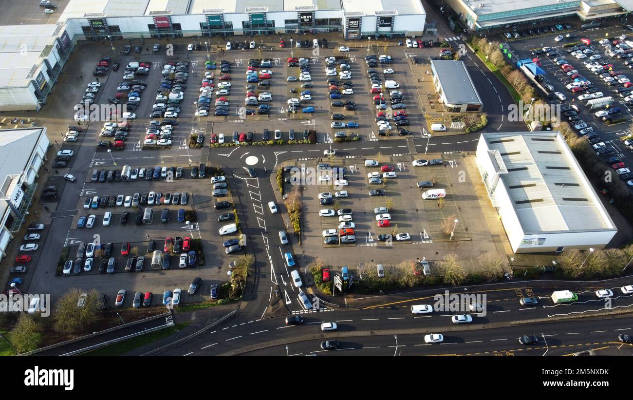 Brotherhoods retail park is not very busy on Christmas Eve morning as ...