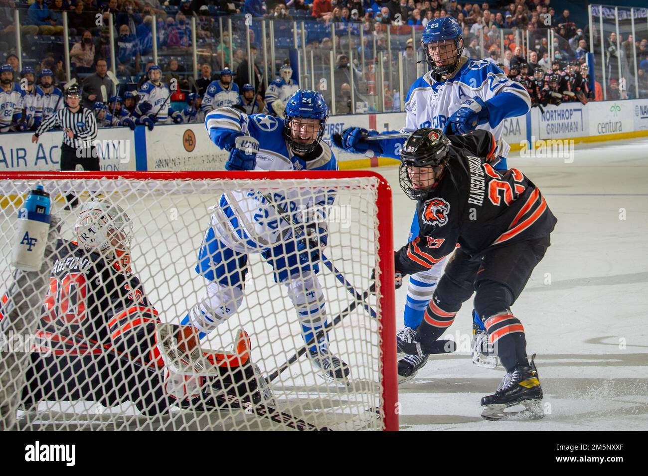 U.S. AIR FORCE ACADEMY, Colo. -- Air Force's Nate Horn nets his second ...