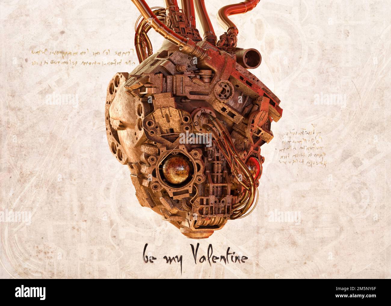 Steampunk Human Heart